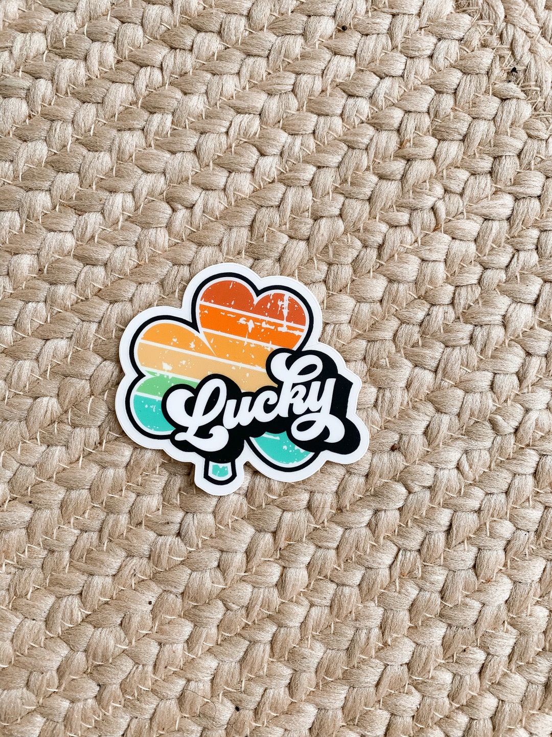 Lucky Sticker, Clover Sticker, Rainbow Sticker, St. Patrick's Day ...