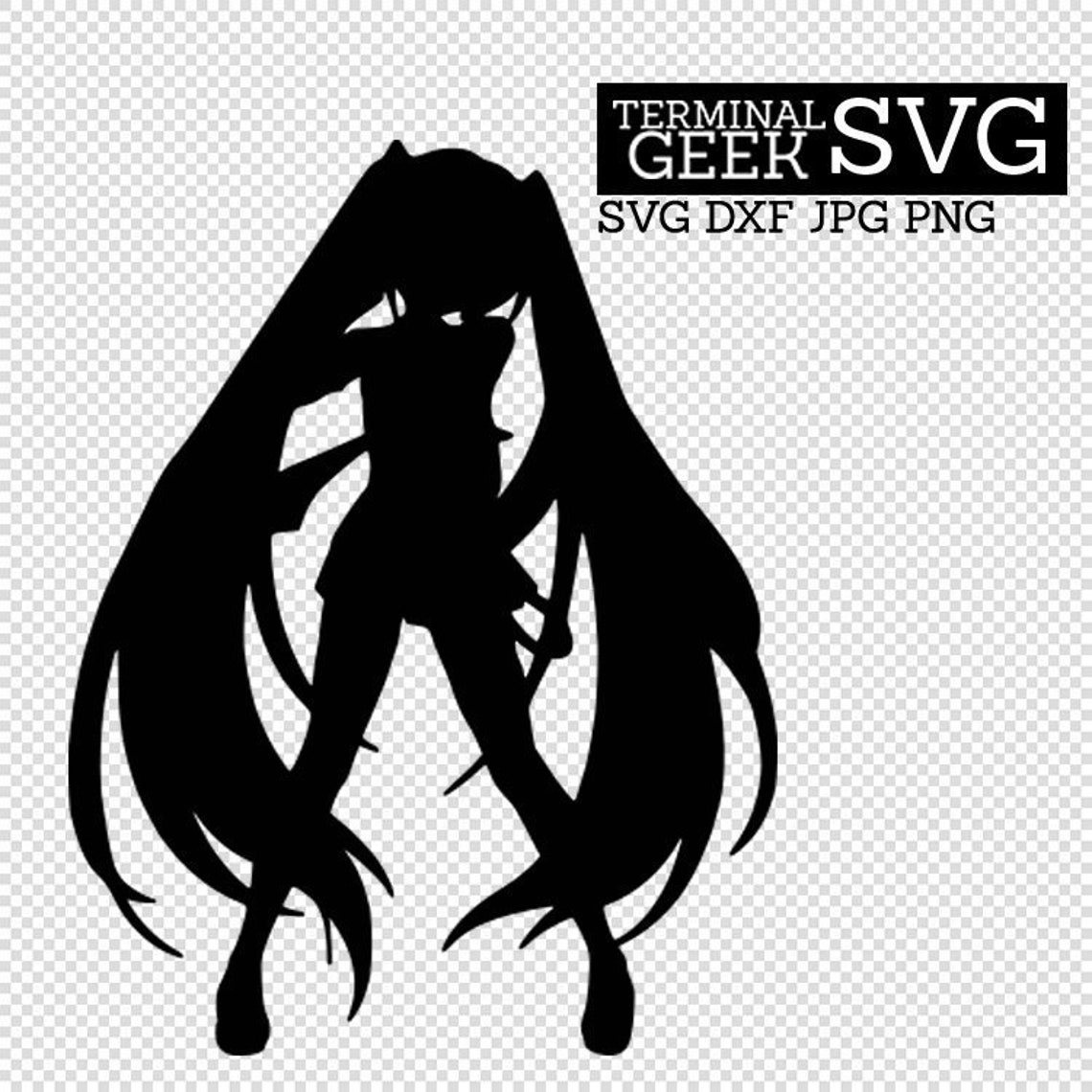 Hatsune Miku Anime Japan SVG DFX JPG Cricut Cut File - Etsy
