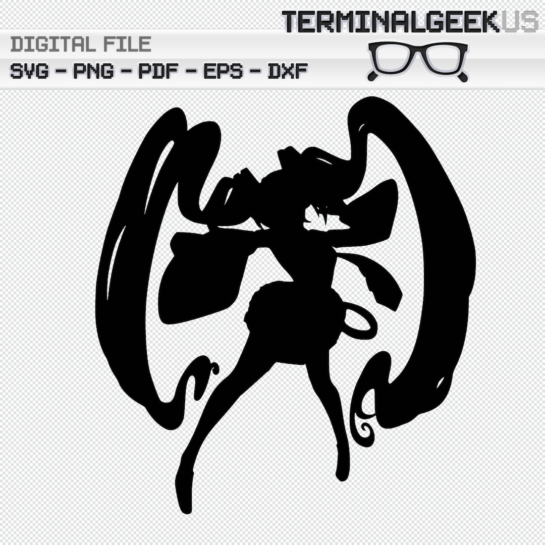 Hatsune Miku Anime Japan SVG DFX JPG Cricut Silhoutte Cut File - Etsy