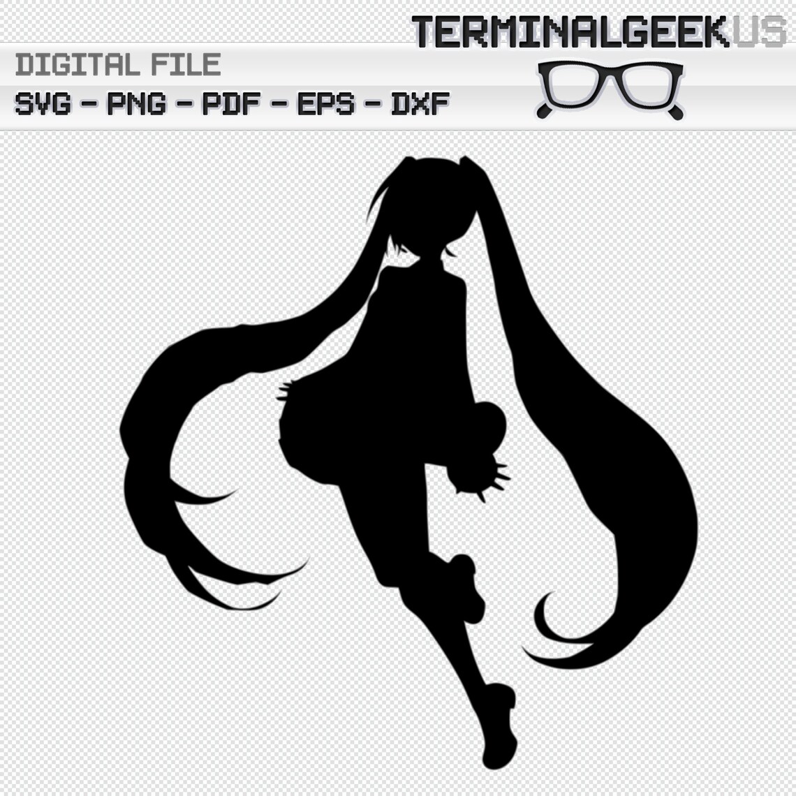 Hatsune Miku Anime Japan SVG DFX JPG Cricut Silhoutte Cut File - Etsy ...