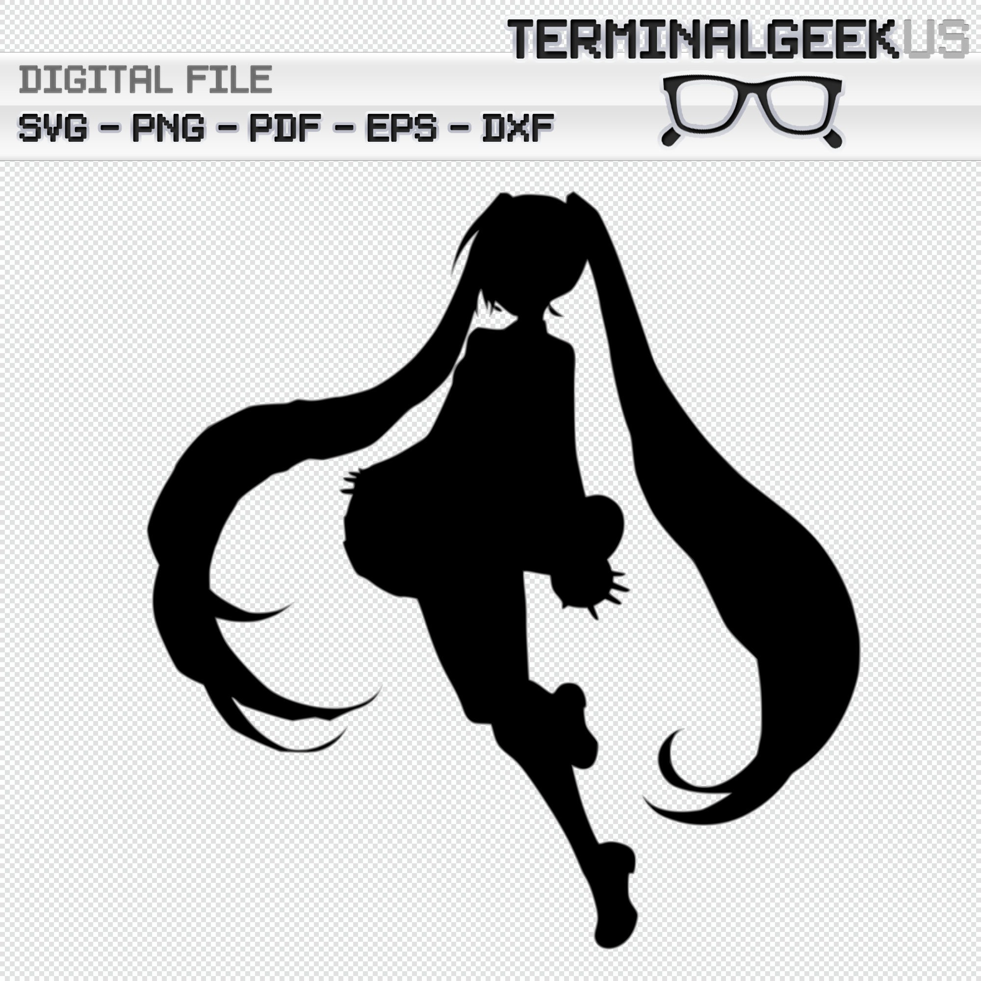 Hatsune Miku Black And White
