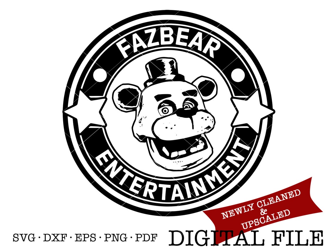 Five Nights at Freddy's Fazbear Entertainment Logo Digital File Svg Pdf ...