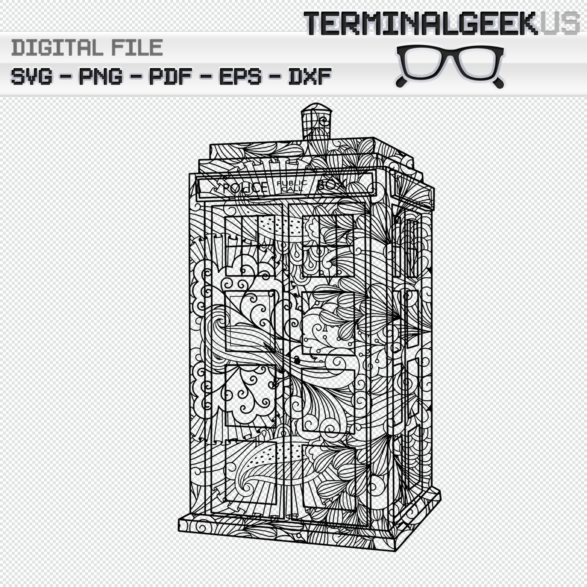 Tardis Window Printable