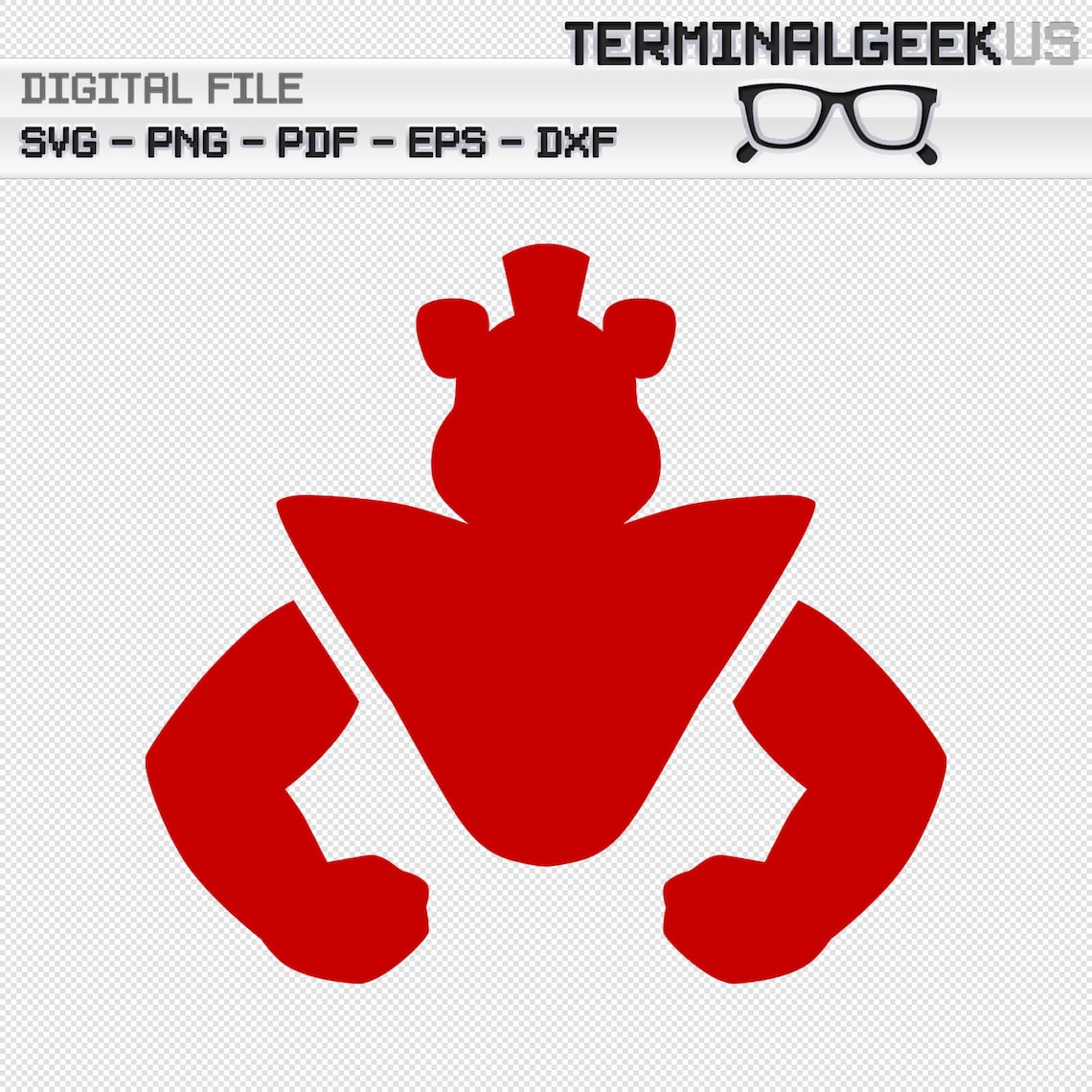 Five Nights at Freddy's Security Breach Character Logos (4 Individual ...