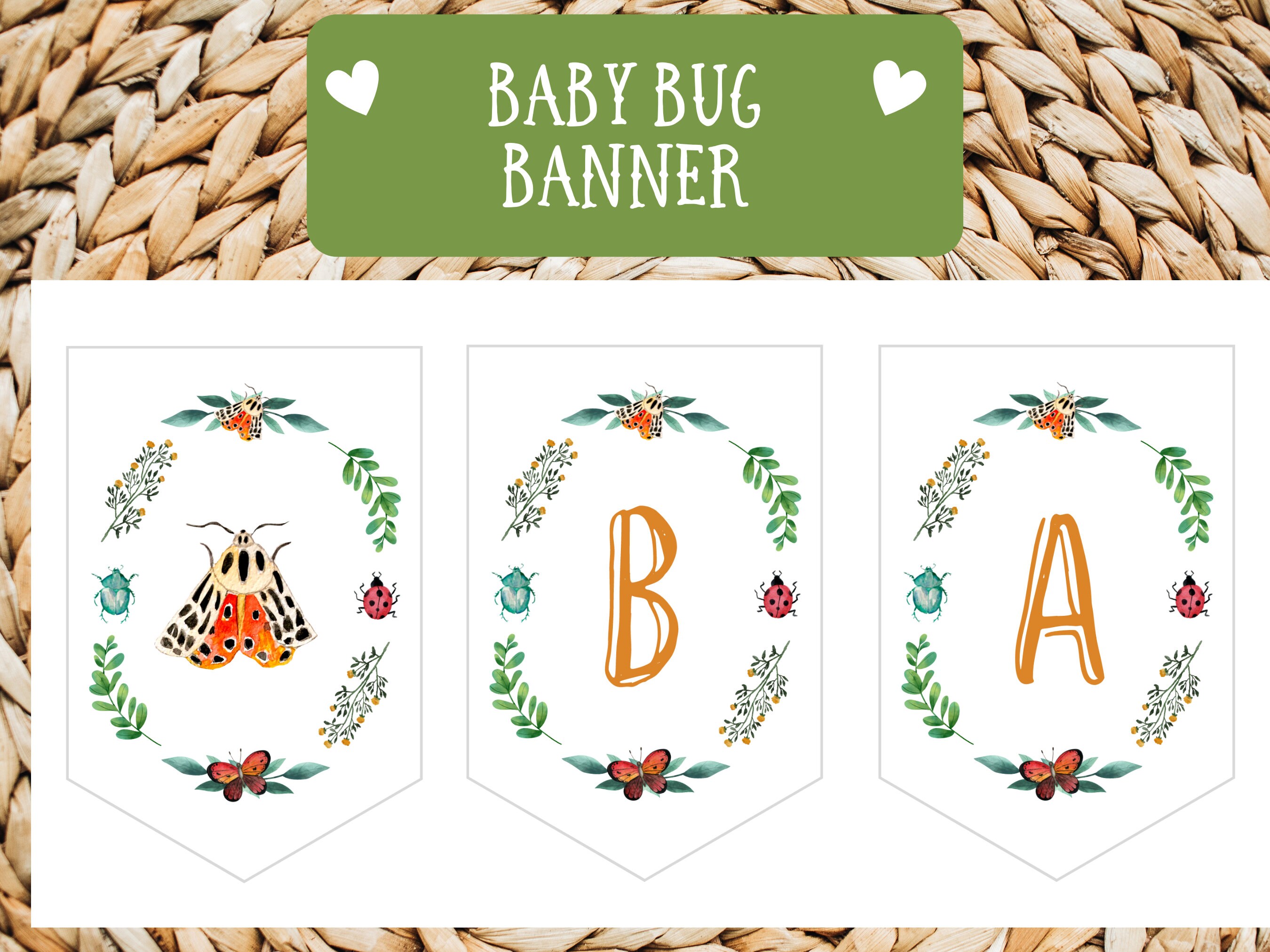 Bug Baby Shower Invitation Bug Party Insect Baby Shower - Etsy