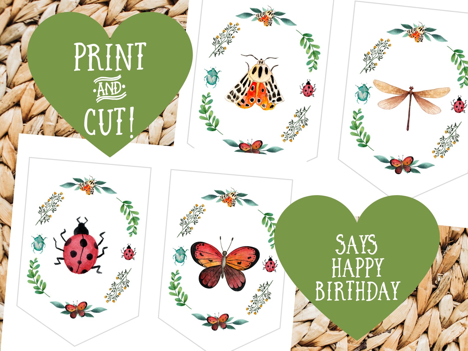 Bug Cards & Gifts Sign Bug Baby Shower Bug Birthday Bug - Etsy