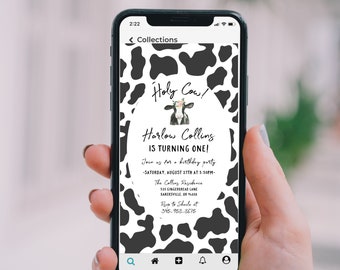 Holy Cow Text Invite - Etsy