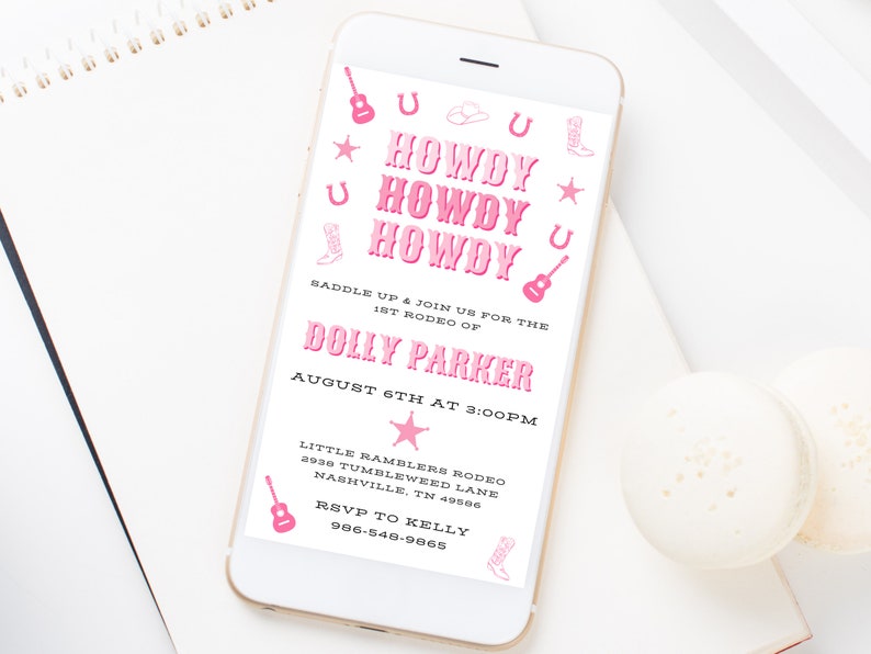 Pink First Rodeo Birthday Welcome Sign Disco Cowgirl 1st - Etsy