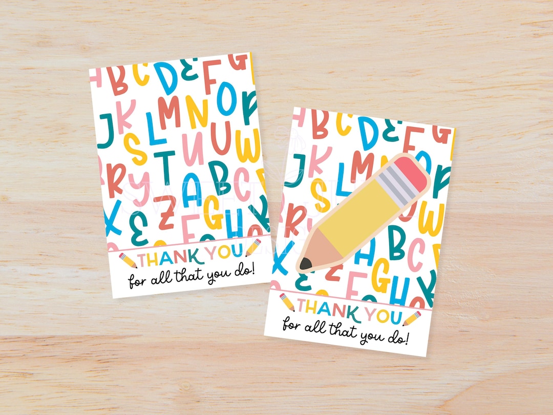 School Cookie Card | Teacher Appreciation | Teacher Thank You | Teacher ...