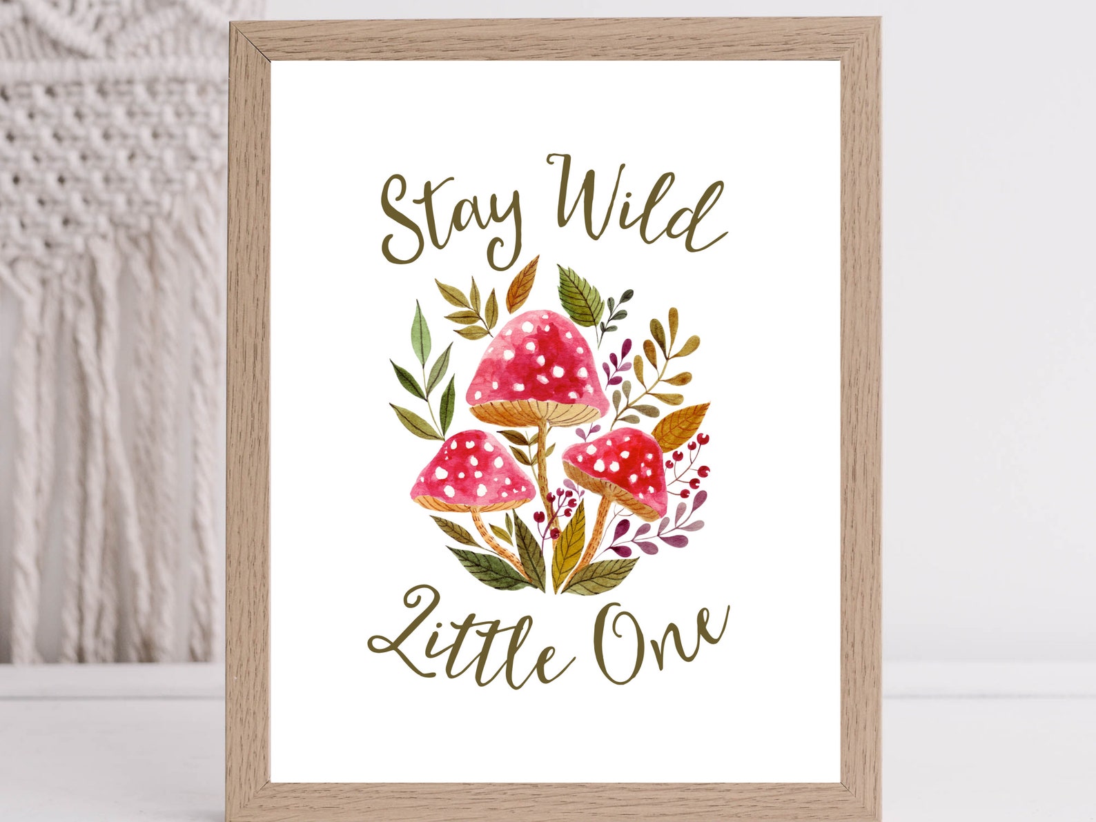 Mushroom Welcome Sign Printable Woodland Welcome Baby Shower or ...