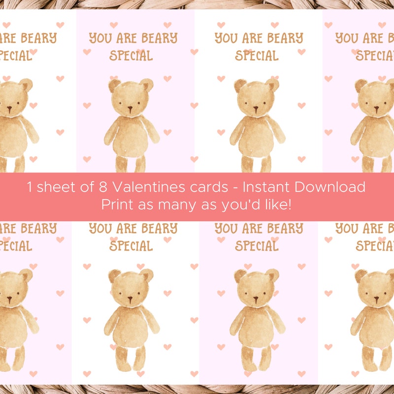 Teddy Bear Card - Etsy