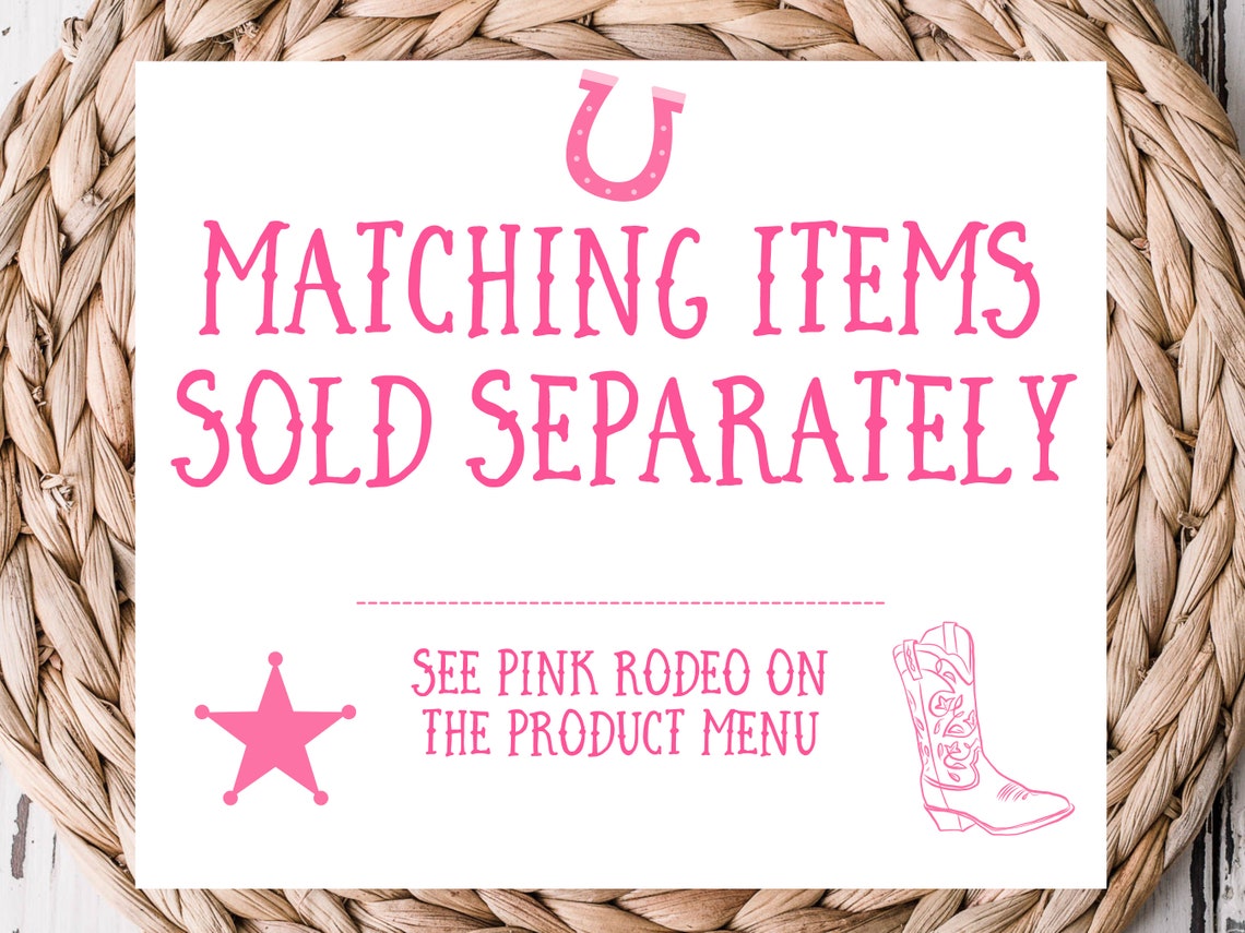 Pink First Rodeo Birthday Welcome Sign Disco Cowgirl 1st - Etsy