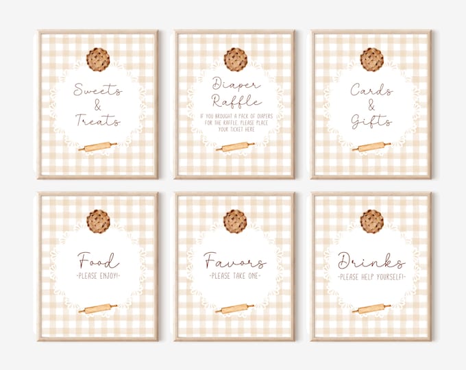 Cutie Pie Baby Shower Signs | Diaper Raffle Sign | Sweet as Pie | Gift ...
