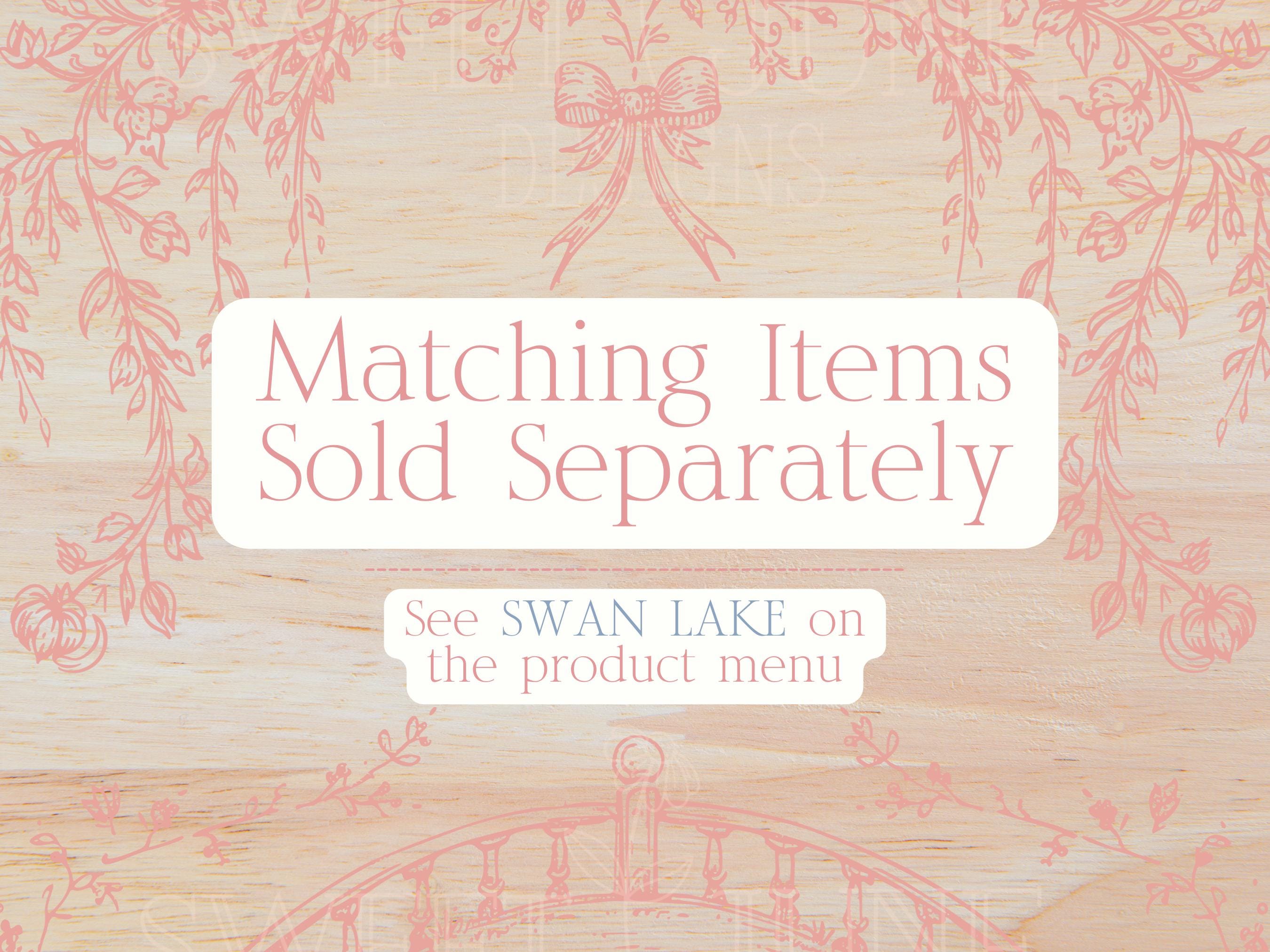 Swan Baby Shower Thank You Tags | Favor Tags Toile | Swan Lake ...