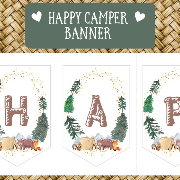 Camping Banner - Etsy