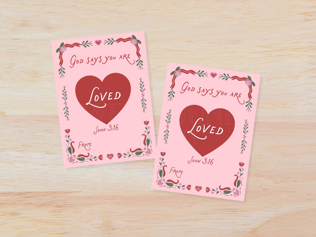 Christian Valentines Day Cards | Bible Verse Valentine | Kids ...