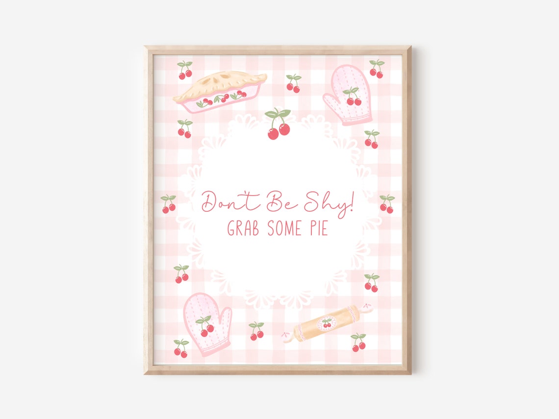Cutie Pie Signs | Sweet as Pie | Gift Table Sign | Favors Sign | Drinks ...