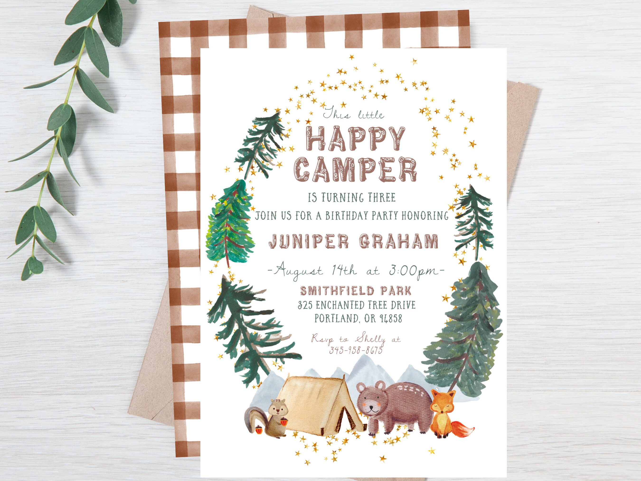 Happy Camper Printable Banner Camping Bunting Banner Camp | Etsy