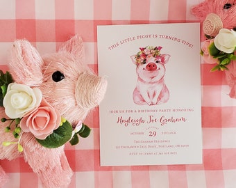 Pink Pig Party | Etsy