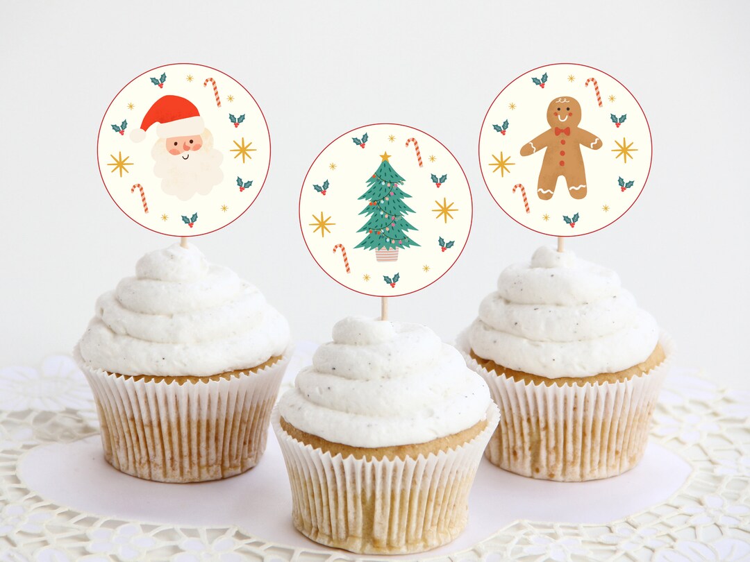 Oh What Fun Cupcake Toppers | Oh What Fun It is to Be One | Santa ...