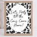 Cow Welcome Sign Printable Welcome Baby Shower or Birthday - Etsy