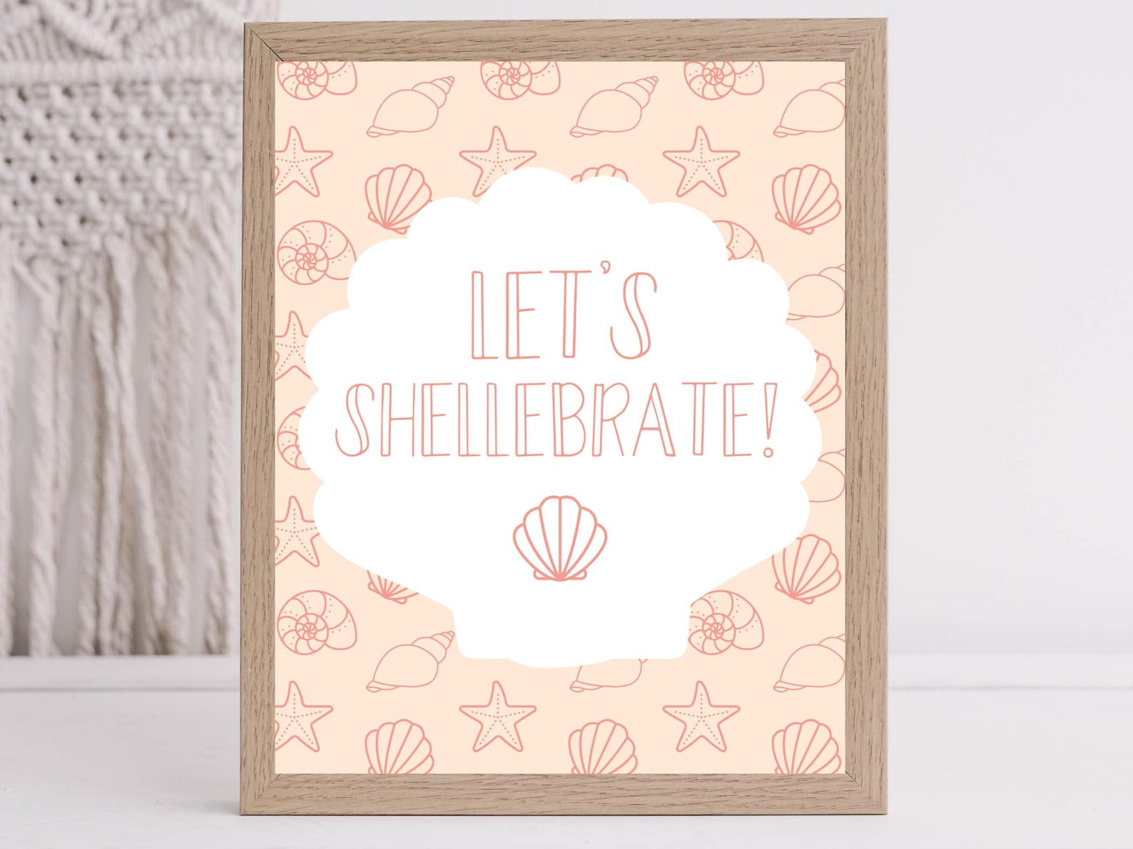 Let's Shellebrate Sign Beach Babe Birthday Shell - Etsy