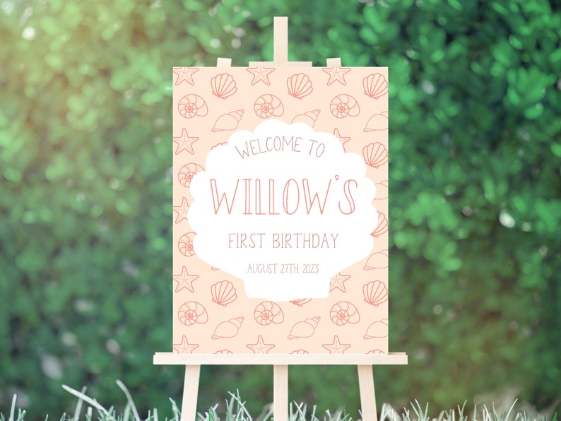 Let's Shellebrate Sign Beach Babe Birthday Shell - Etsy