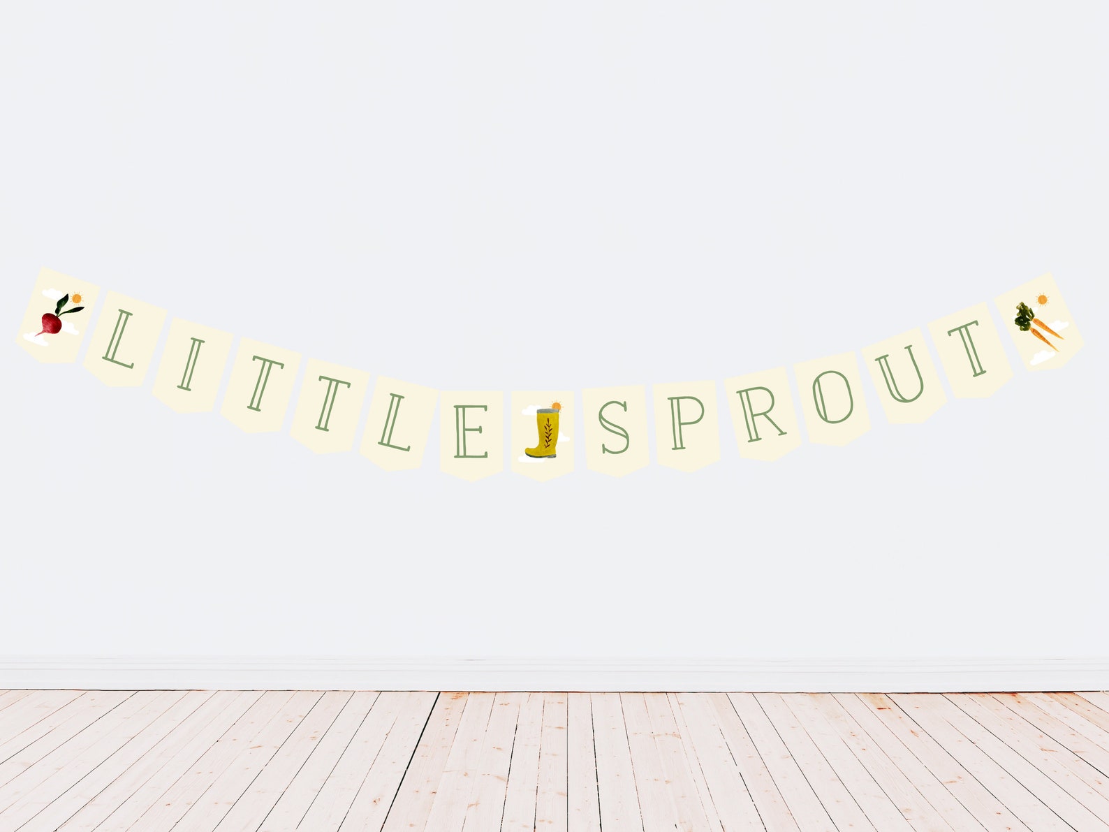 Little Sprout Banner Little Sprout Baby Shower Garden - Etsy