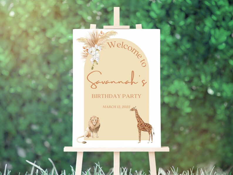 Boho Safari Oh Baby Banner Printable Wild One Neutral - Etsy
