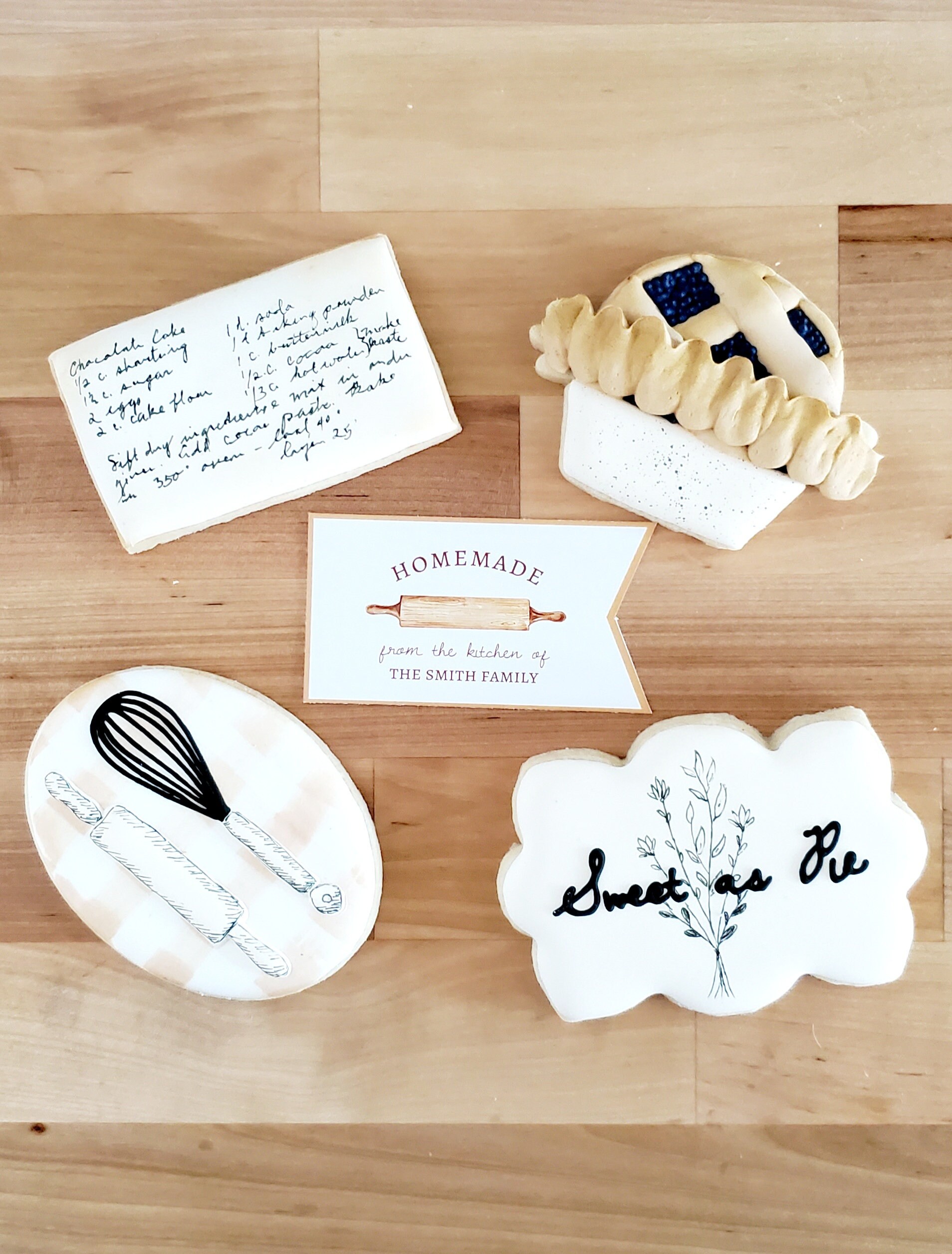 Baking Gift Tags Sweet as Pie Favor Tags Printable Baking - Etsy