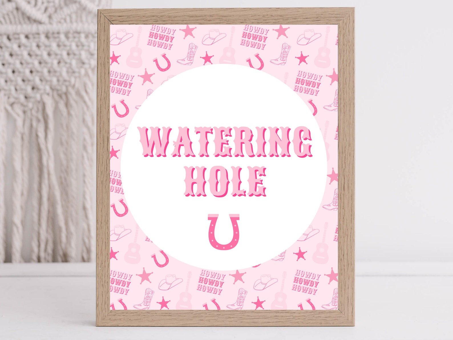 Pink First Rodeo Birthday Welcome Sign Disco Cowgirl 1st - Etsy