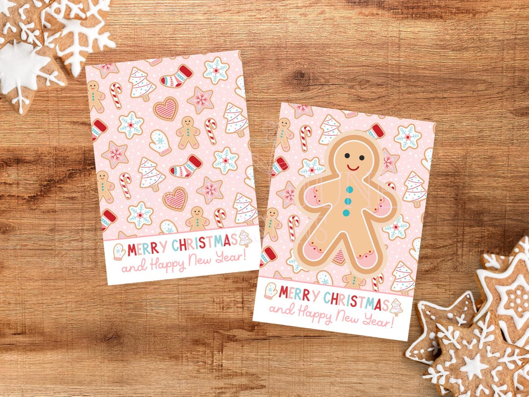 Christmas Cookie Card | Gingerbread Cookie Card | Cookie Cards ...