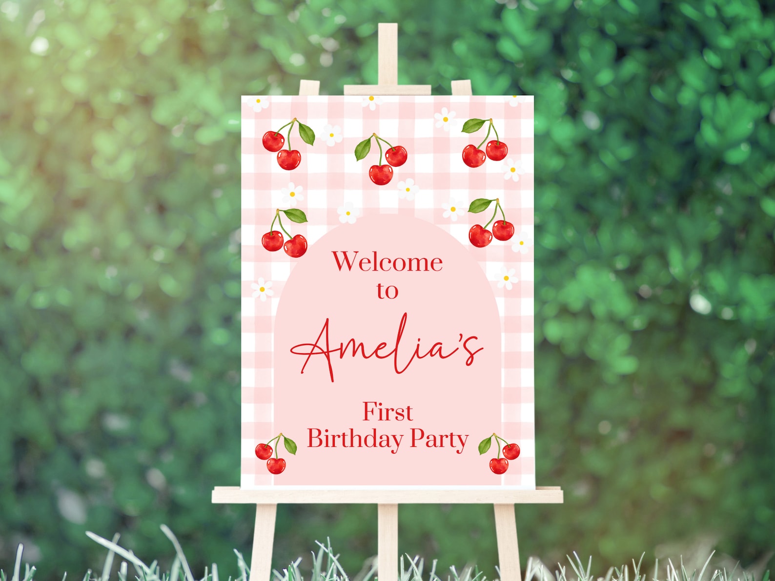 Cherry Happy Birthday Banner | Cherry Sweet | Cherry Birthday | Cherry ...