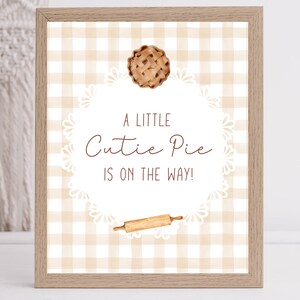 Cutie Pie Baby Shower Signs | Diaper Raffle Sign | Sweet as Pie | Gift ...