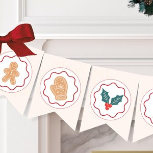 Gingerbread Banner | Christmas Banner Garland | Gingerbread House ...