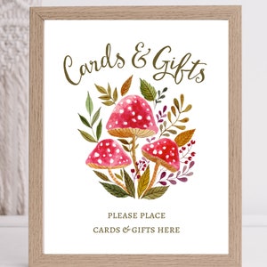 Mushroom Welcome Sign Printable Woodland Welcome Baby Shower or ...