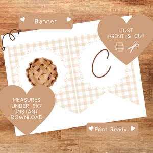 Cutie Pie Banner | Cutie Pie Birthday | Baking Birthday | Cutie Pie ...