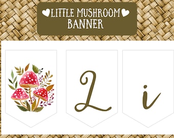 Mushroom Banner - Etsy