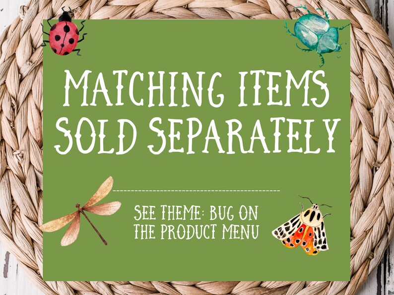 Bug Cards & Gifts Sign Bug Baby Shower Bug Birthday Bug - Etsy