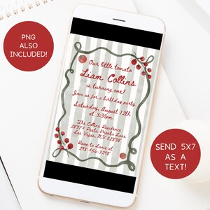 Tomato Birthday Invitation | Italian Birthday | Pasta Party | 1st ...