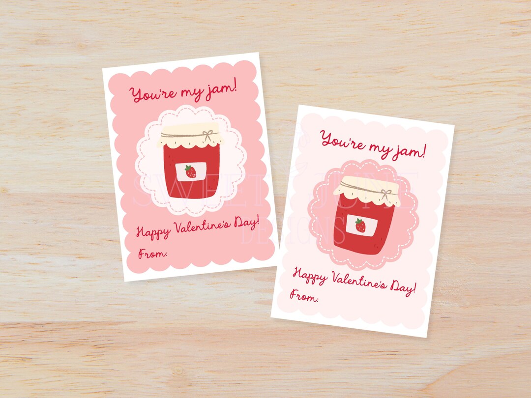 Jam Valentines Day Cards | School Valentine | Kids Valentines Cards ...