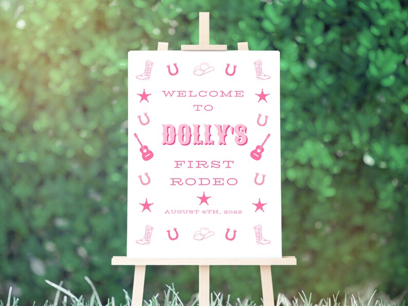 Pink Rodeo Birthday Thank You Tags Disco Cowgirl Pink - Etsy