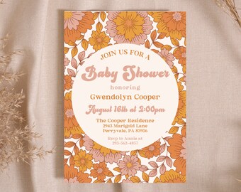 Retro 70s Baby Shower - Etsy
