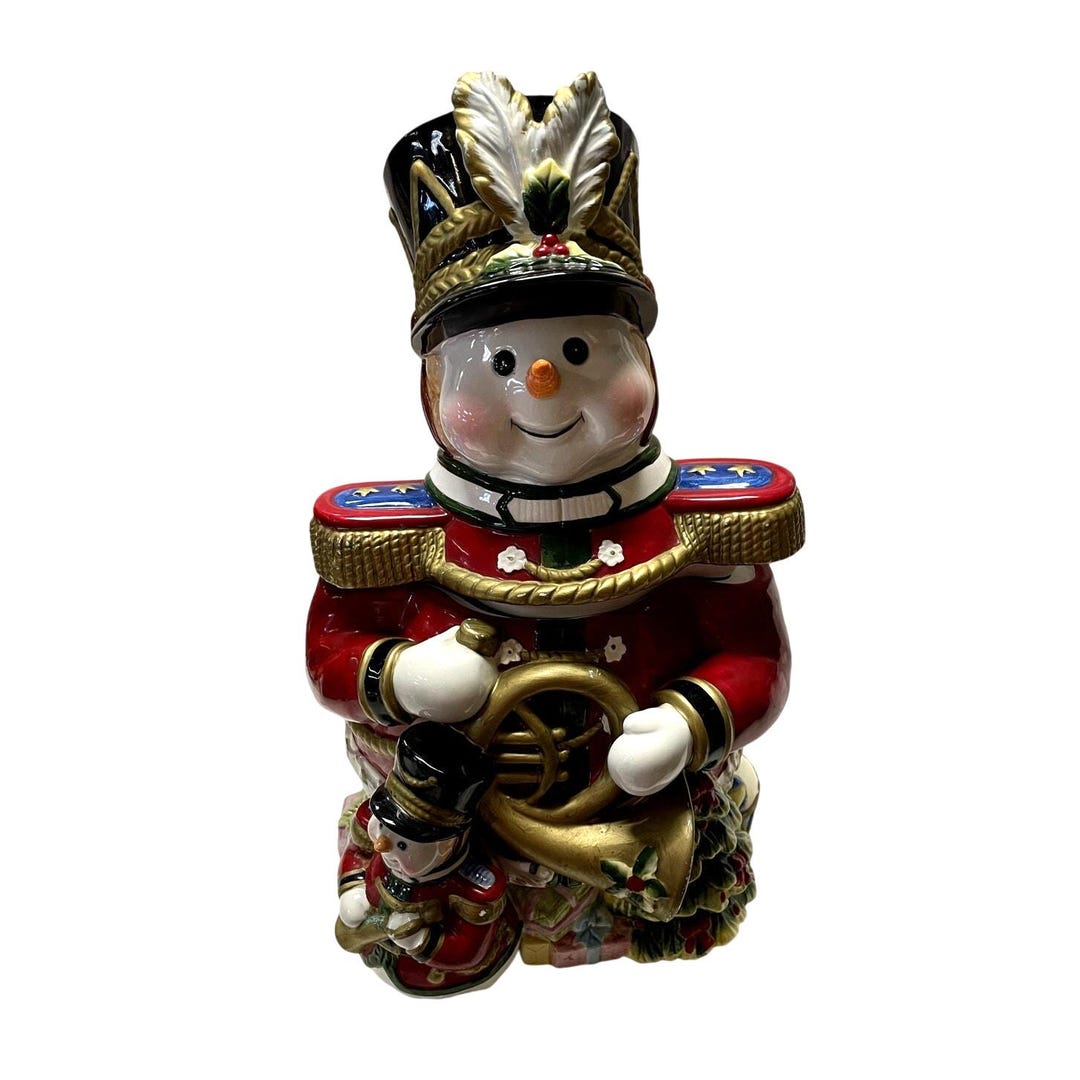 Vintage Snowman Nutcracker Cookie Jar - Etsy