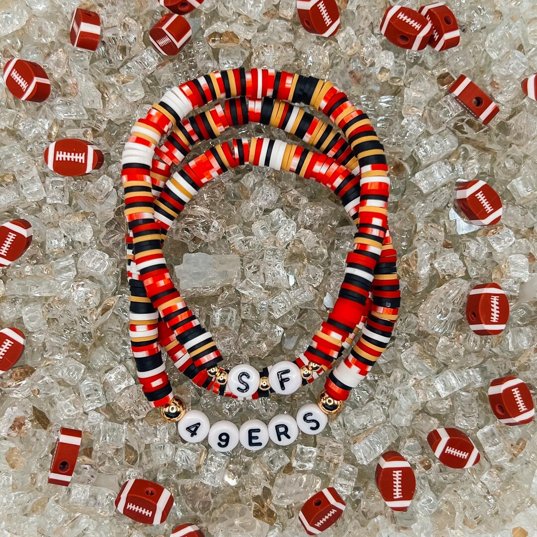 49ers Gameday Bracelets - Etsy
