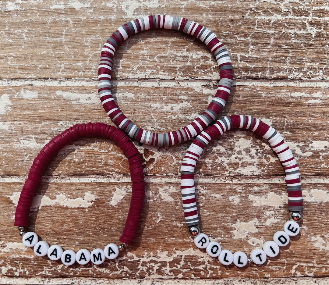 Roll Tide Gameday Bracelets | College Team | Team Bracelet | Football ...