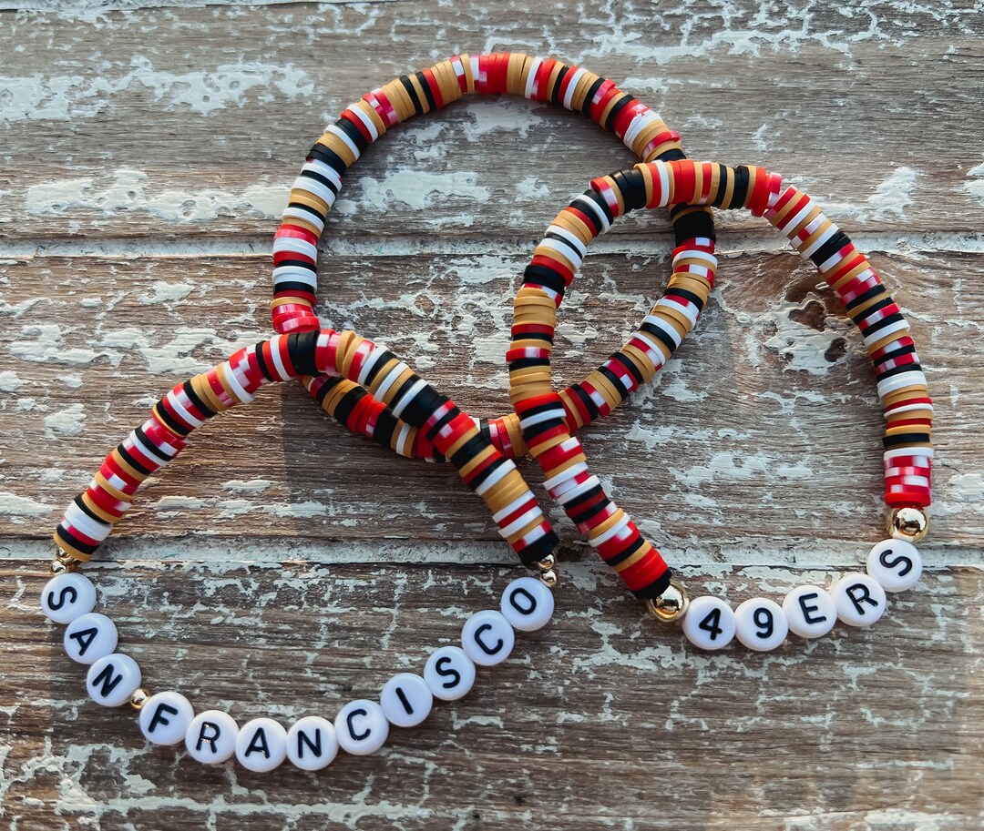 49ers Gameday Bracelets - Etsy