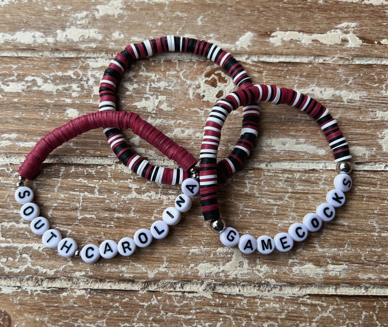 Gamecocks Gameday Bracelet | College Team | Team Bracelet | Football ...