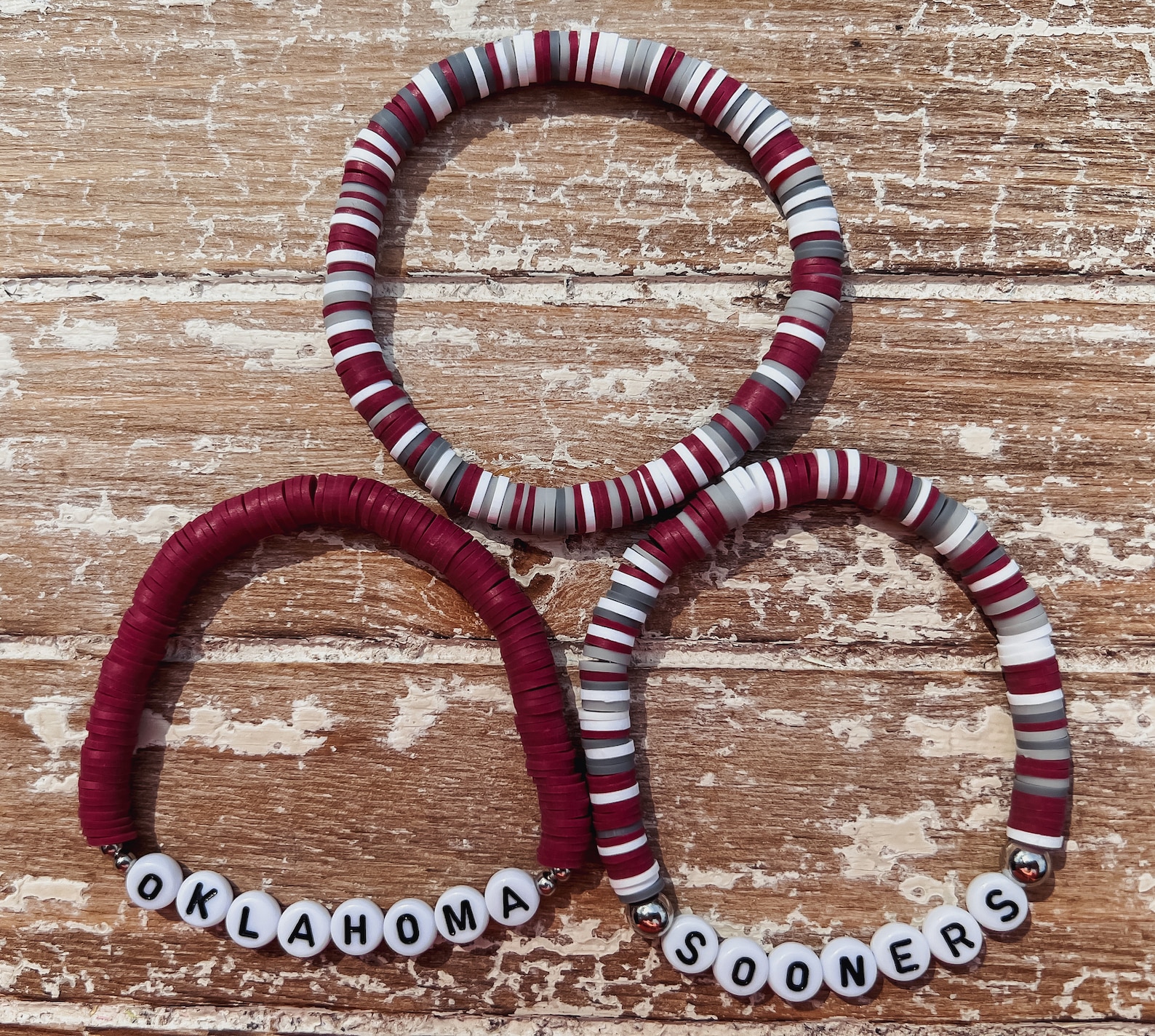 Sooners Gameday Bracelets | College Team | Team Bracelet | Football ...