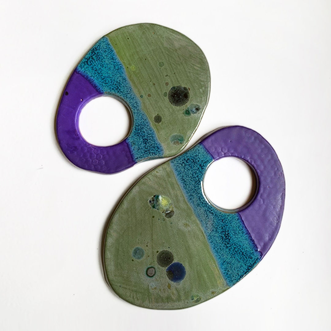 Eclectic Ceramic Wall Art, Pottery Wall Decor, Kitchen Ornament ...